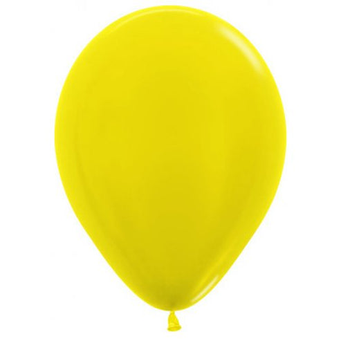 12cm (5 Inch) Metallic Yellow Latex Balloons – Balloon Superstore