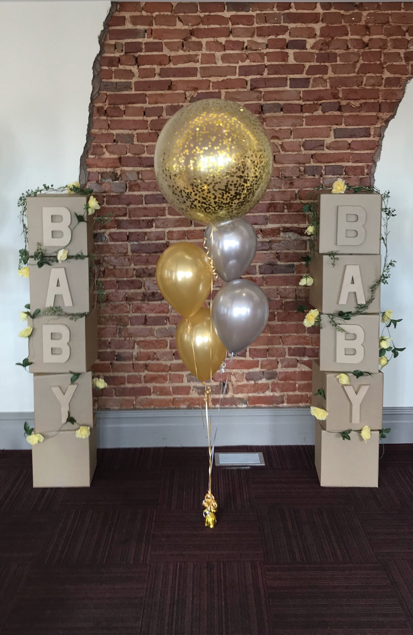 4 Helium Balloons Bouquet with 60cm Confetti Balloon – Balloon Superstore