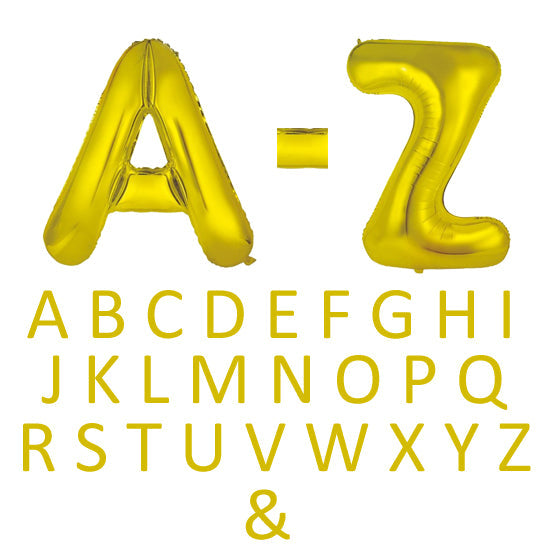 Gold Helium Megaloon Letters Foil Balloon – Balloon Superstore
