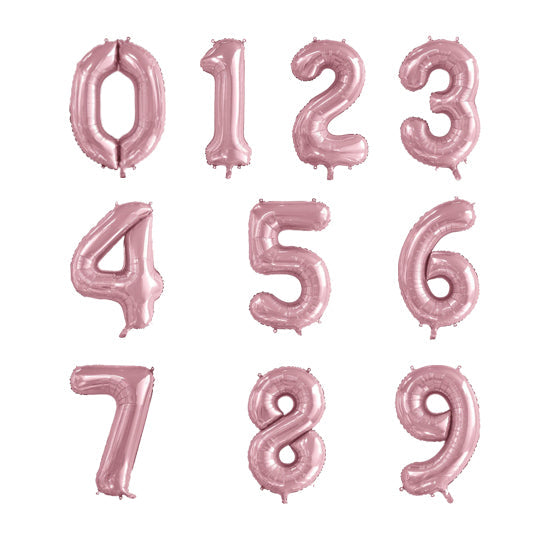 Light Pink Helium Megaloon Numbers Foil Balloon – Balloon Superstore