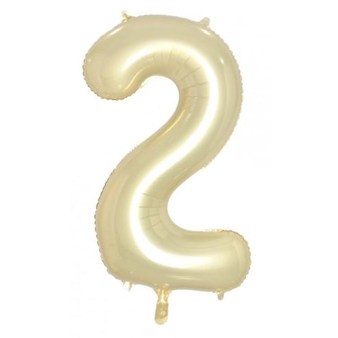 Number 2 Foil Balloon - Luxe Gold – Balloon Superstore