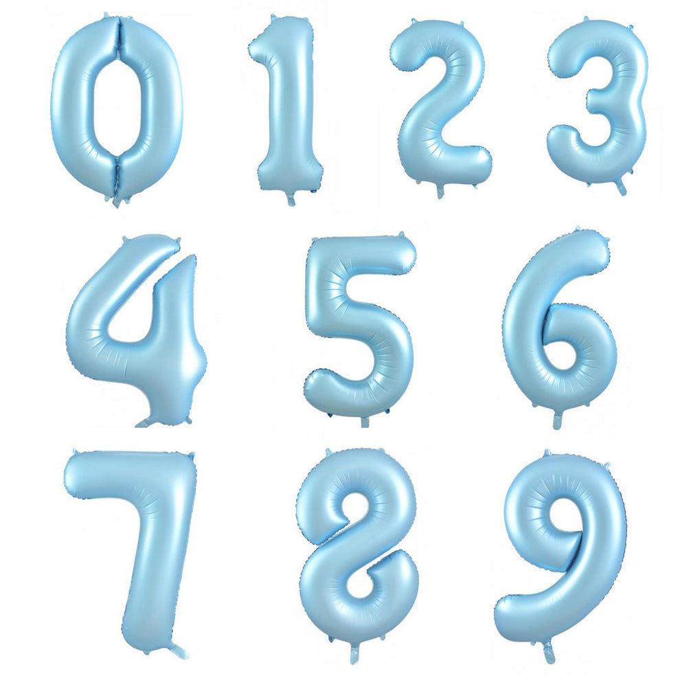 Pastel Blue Helium Megaloon Numbers Foil Balloon – Balloon Superstore