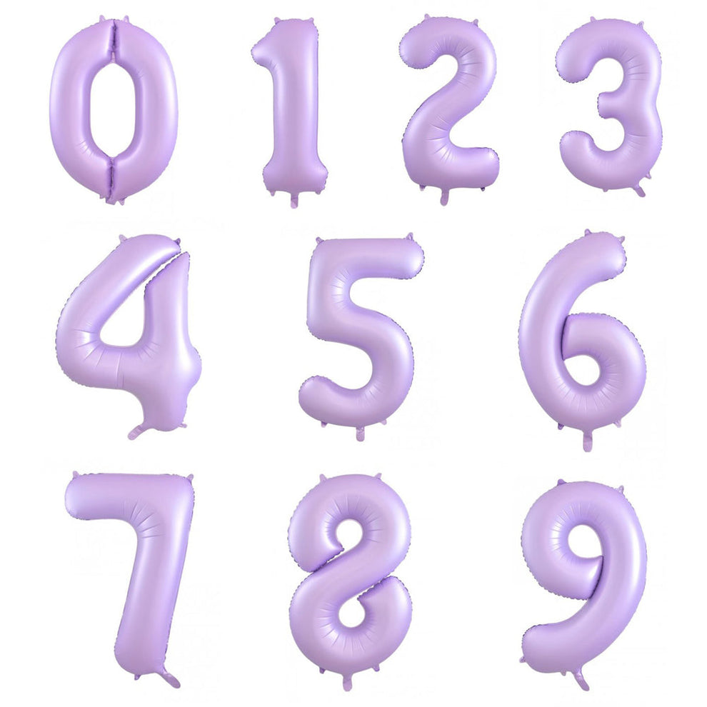 Pastel Lilac Helium Megaloon Numbers Foil Balloon – Balloon Superstore