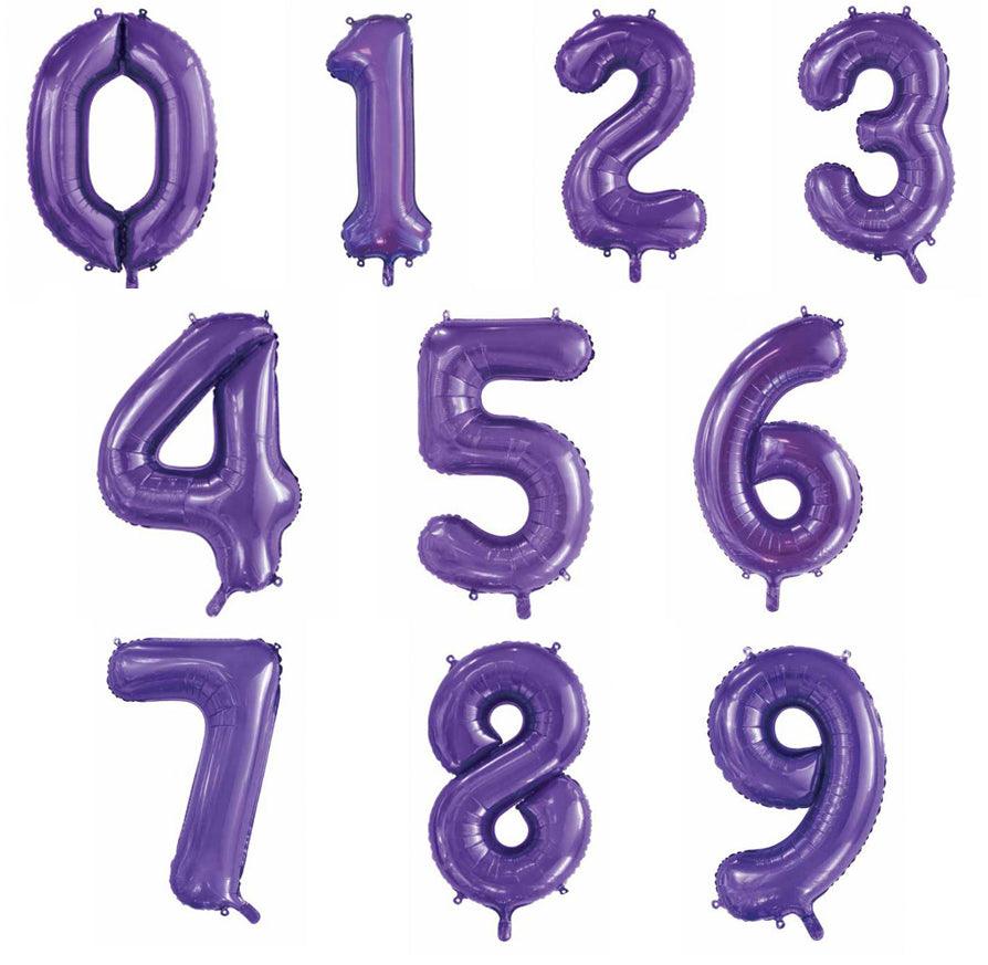 Purple Helium Megaloon Numbers Foil Balloon – Balloon Superstore